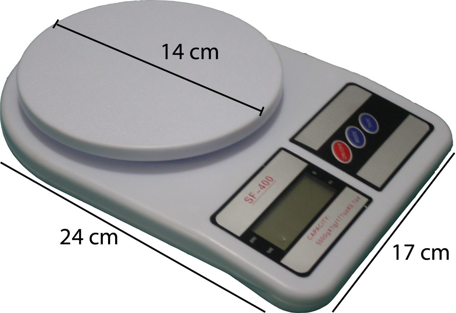 Gramera digital 10 Kg balanza de cocina Gr A Gr - Canela Hogar
