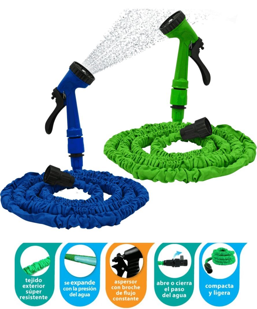 Manguera expandible encogible de 45 Metros Magic Hose - Canela Hogar