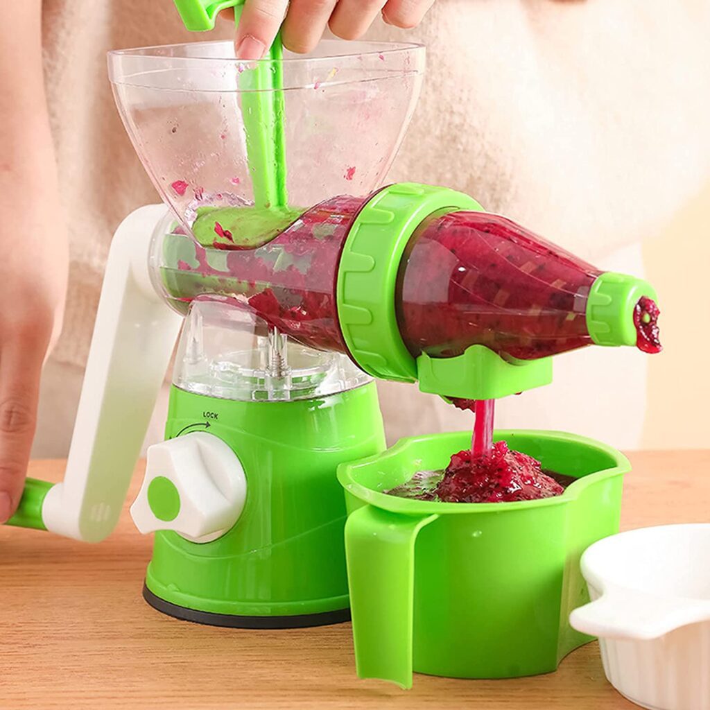 Extractor De Jugo Exprimidor De Fruta Verdura Manual Cocina - Canela Hogar